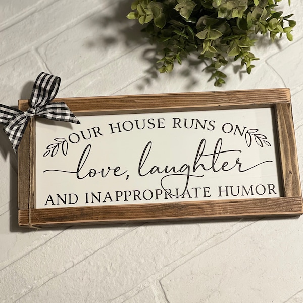 This House Runs on Love Laughter and Inappropriate Humor Svg - Etsy