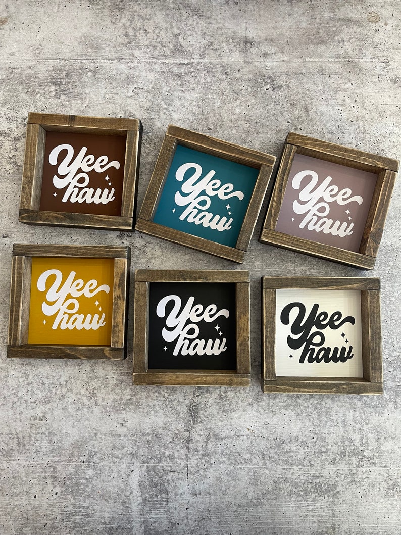 Yee Haw Farmhouse Decor Western Sign - Etsy