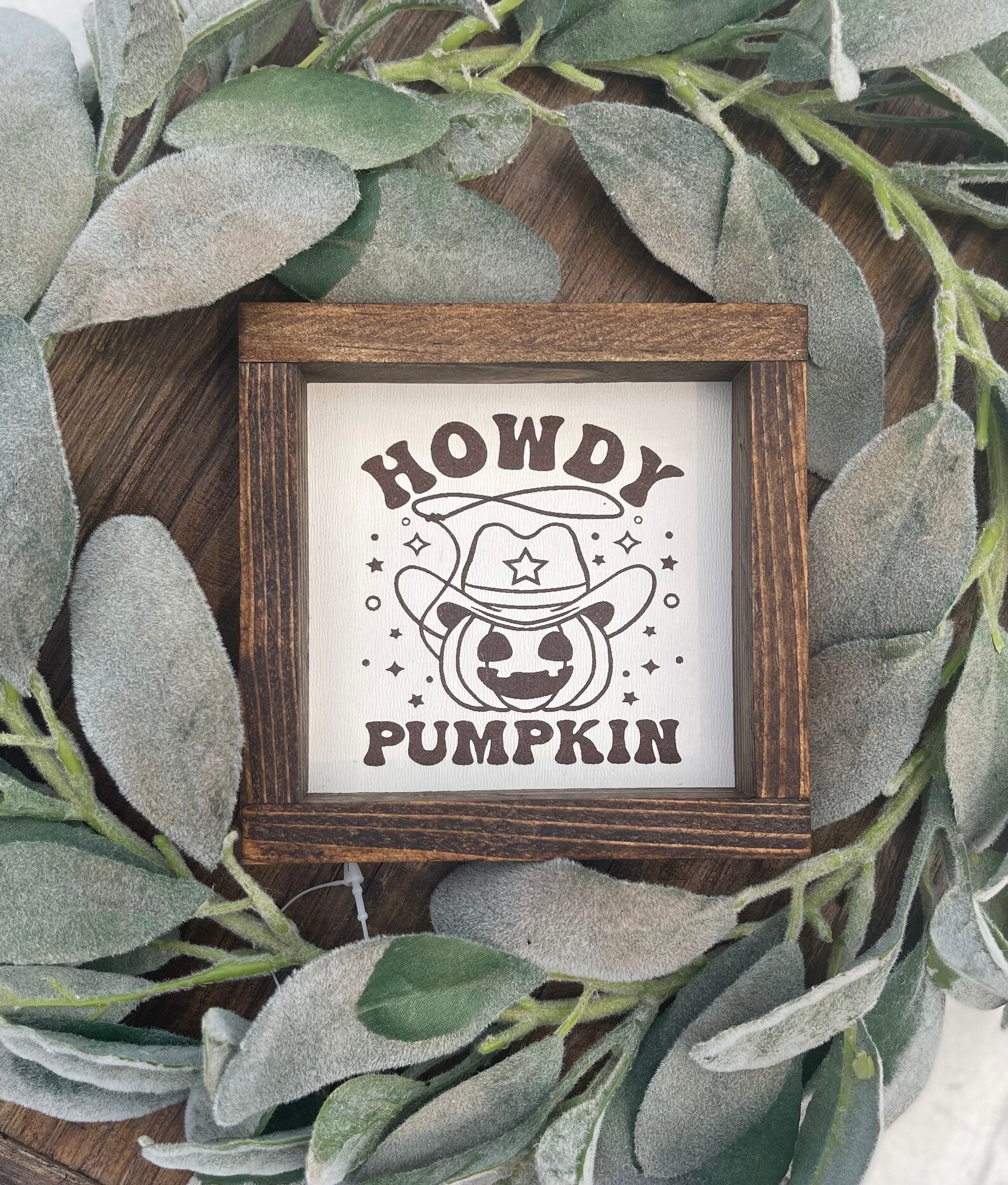Howdy Pumpkin Farmhouse Cowboy Sign Fall Decor - Etsy