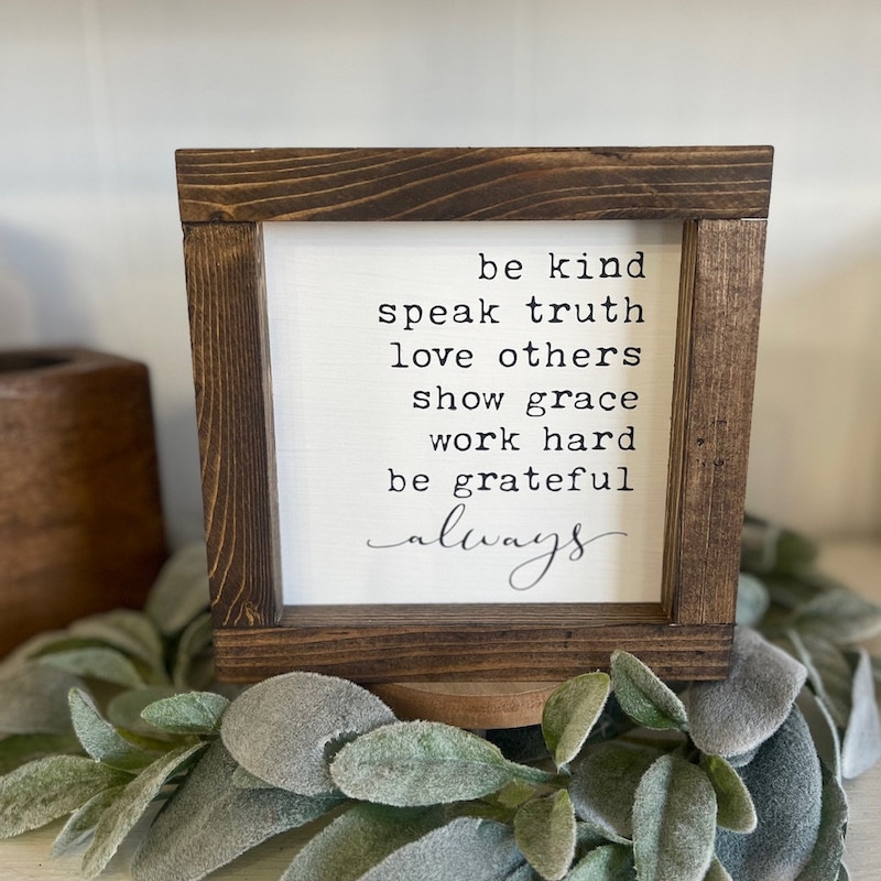 Be Kind Sign - Etsy