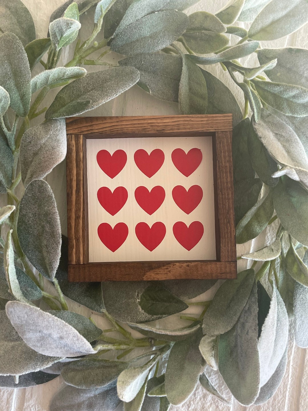 Farmhouse Hearts Decor Sign - Etsy