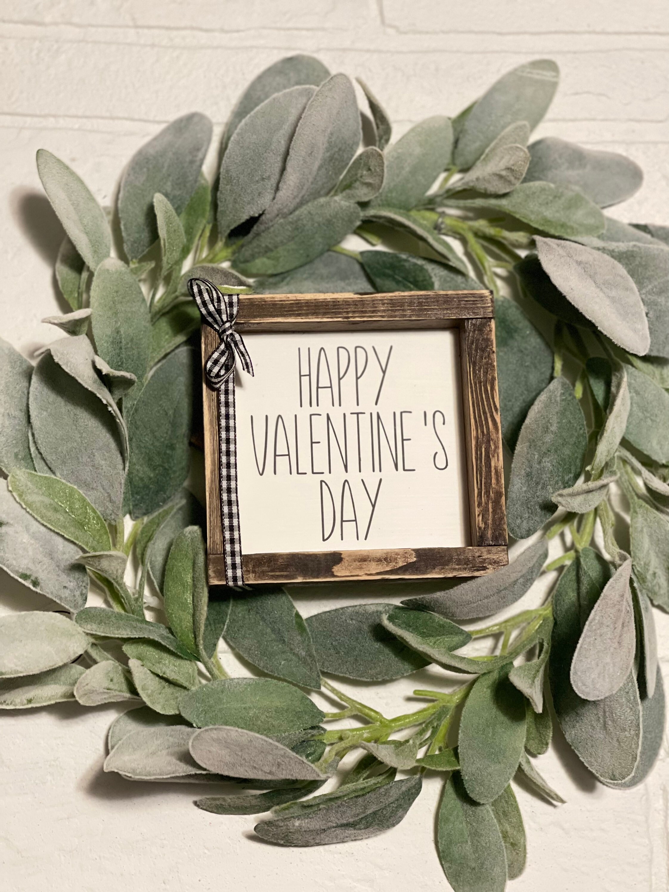 Happy Valentine's Day Farmhouse Sign Decor - Etsy