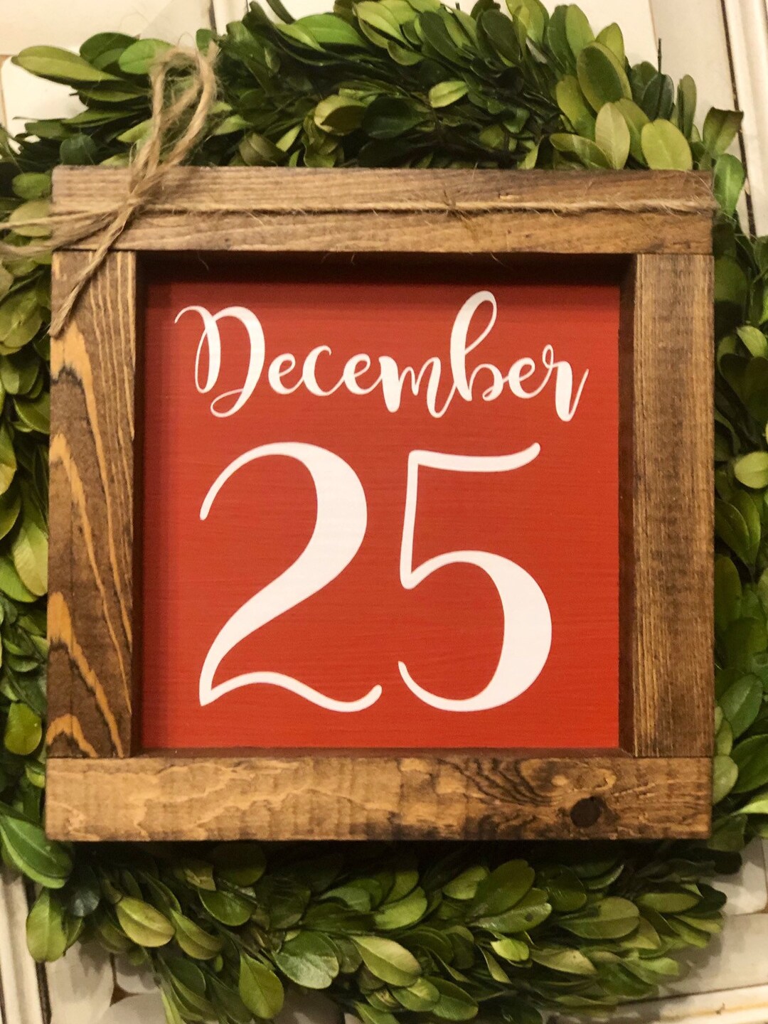 December 25 Farmhouse Christmas Coffee Bar, Tiered Tray Sign - Etsy