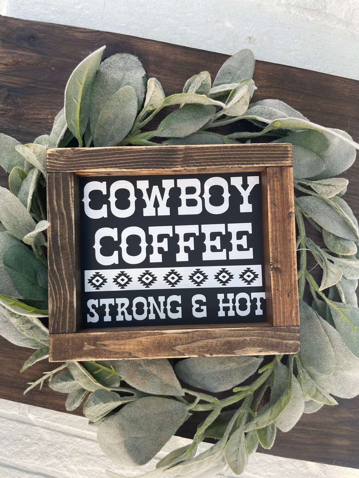 Cowboy Coffee Strong & Hot Western Coffee Bar Decor Cowboy - Etsy