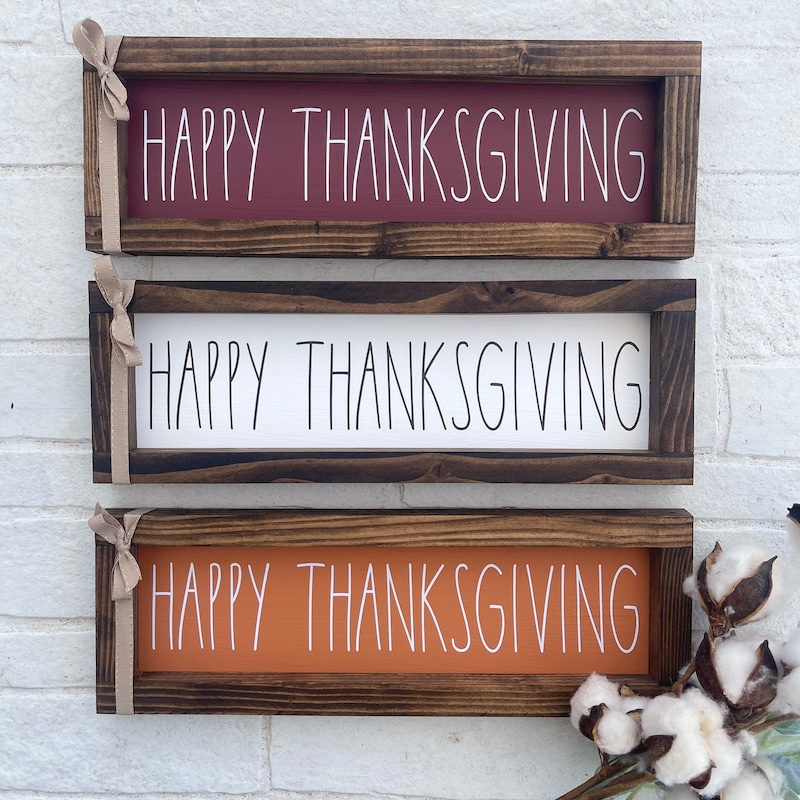 Happy Thanksgiving Signs - Etsy