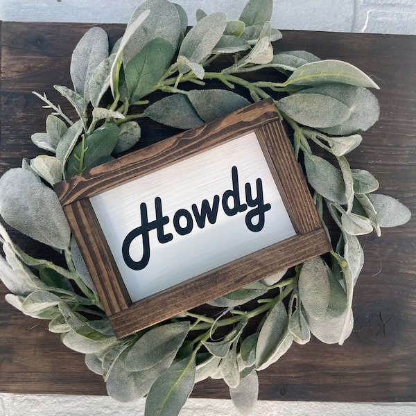 Howdy Sign - Etsy