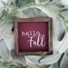 Hello Fall Farmhouse Sign - Fall Tiered Tray & Home Decor - Rust Orange ...