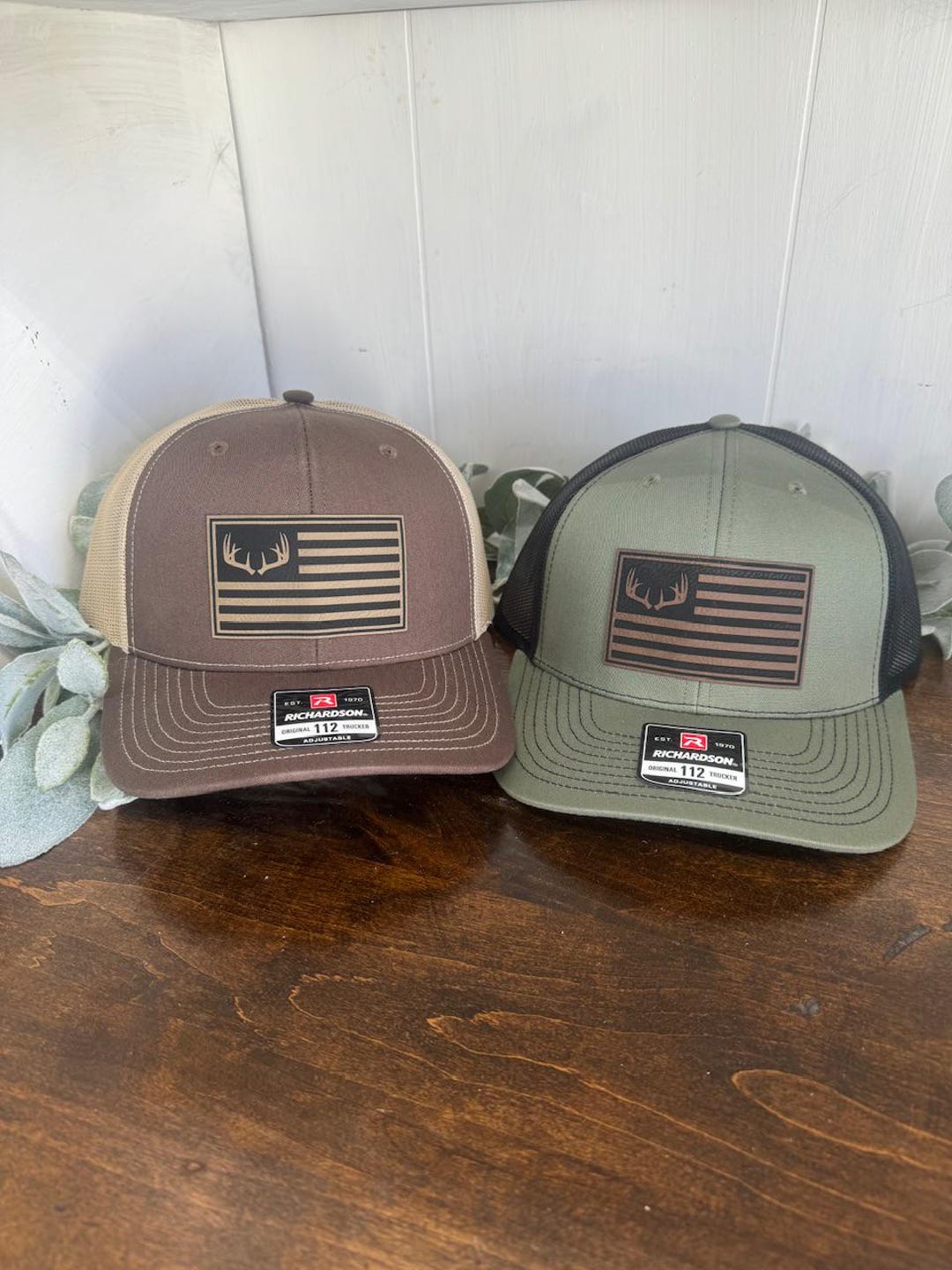 Richardson 112 Antler Flag Hat - Deer Hunter Gift - Men's Snapback ...