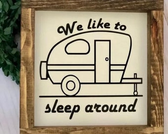 We Sleep Around Sign - Etsy