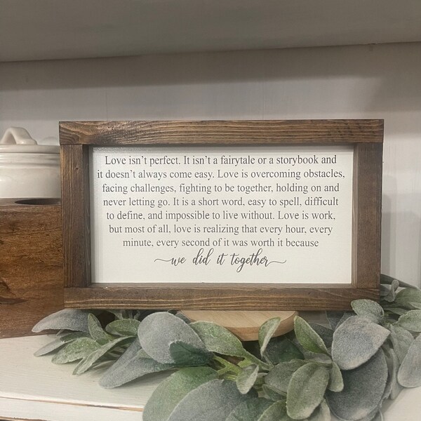 Love Quote Sign - Etsy