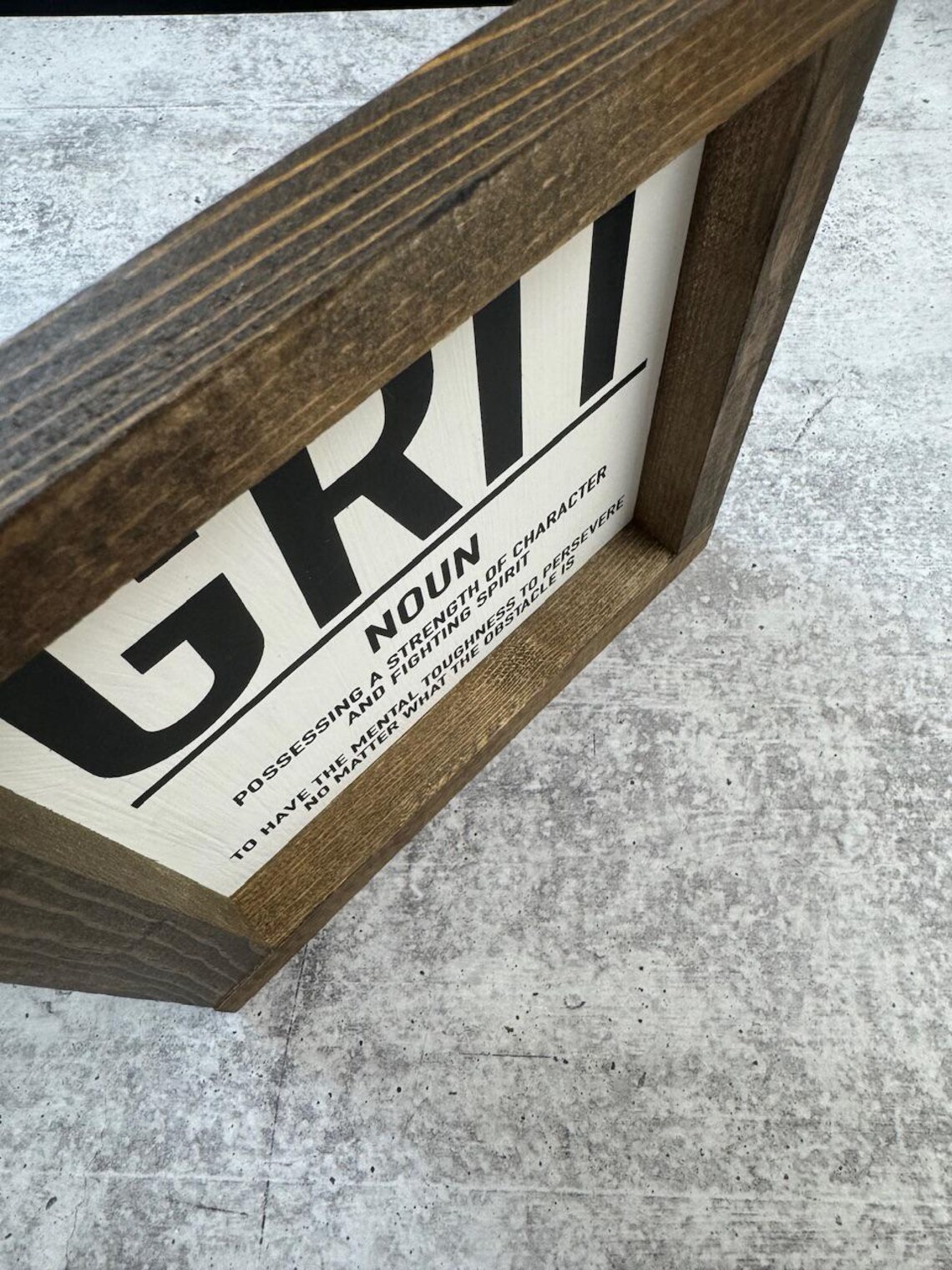 Grit Farmhouse Motivational Sign - Boys Inspirational Room Decor - Etsy