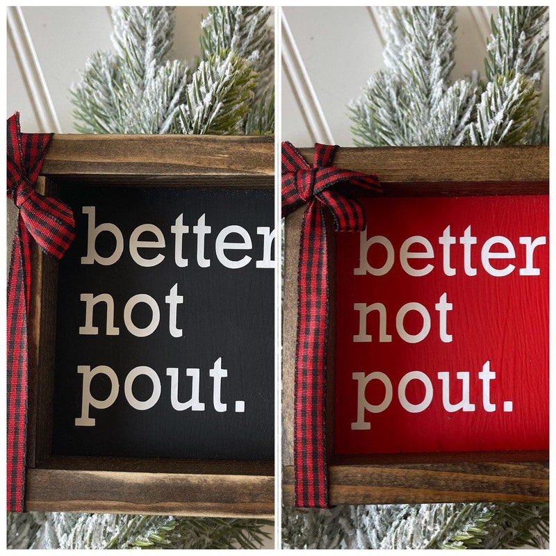 Better Not Pout Sign - Etsy
