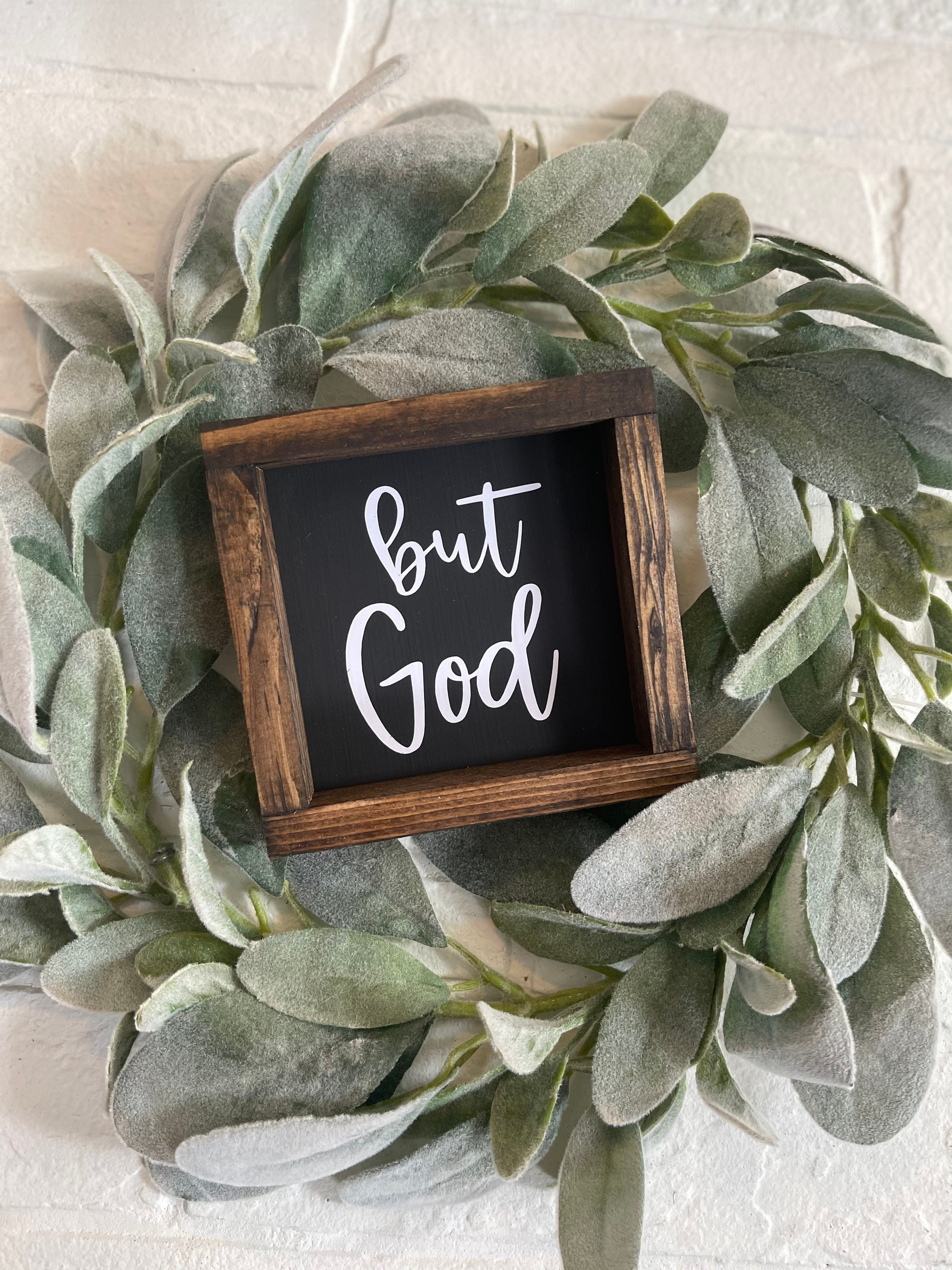But God Wooden Sign Christian Wall Decor - Etsy