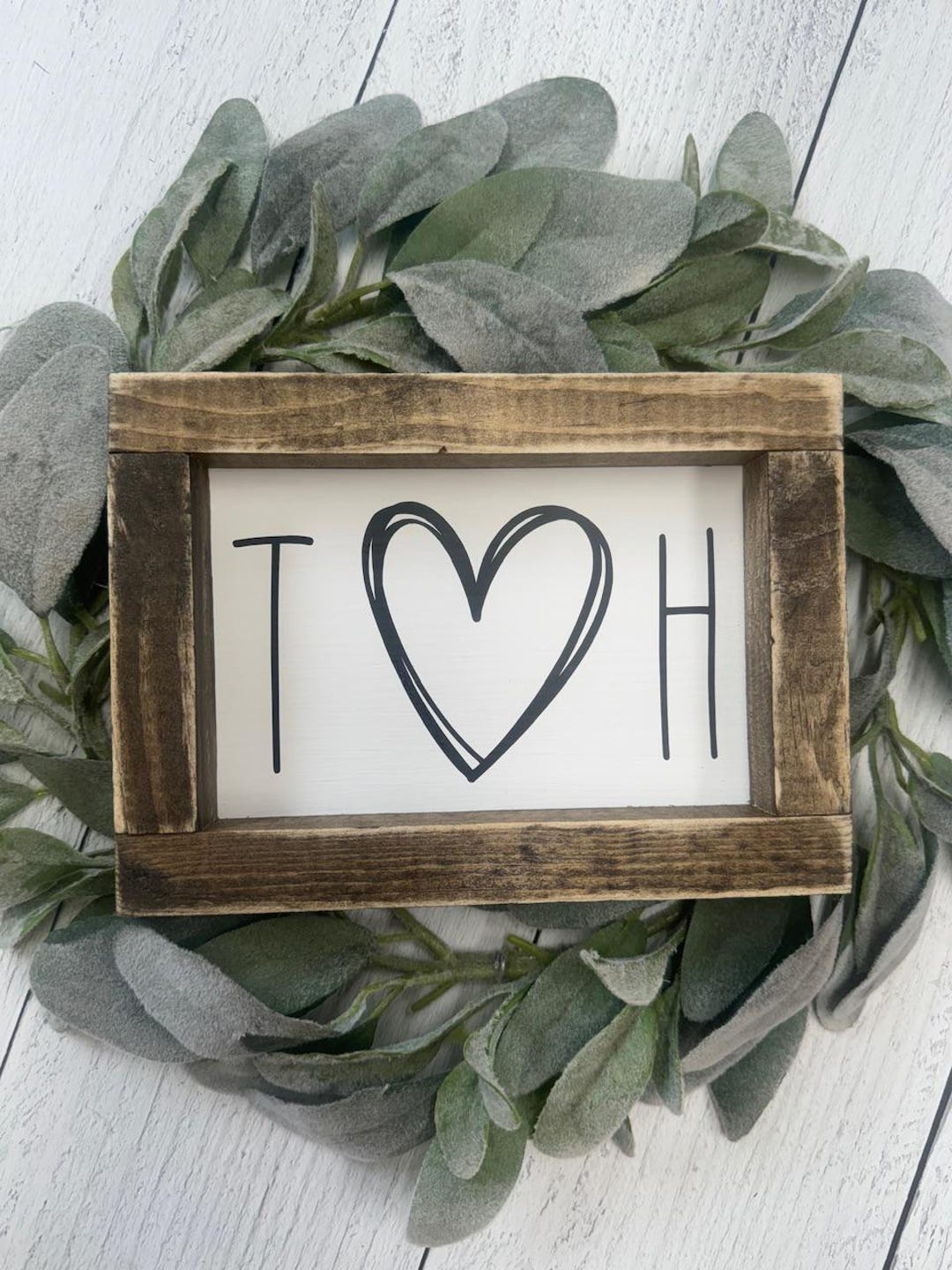 Personalized Initials Farmhouse Decor Sign, Couple Gift, Wedding ...