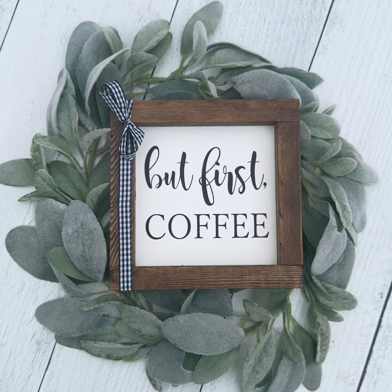 But First Coffee Sign - Etsy