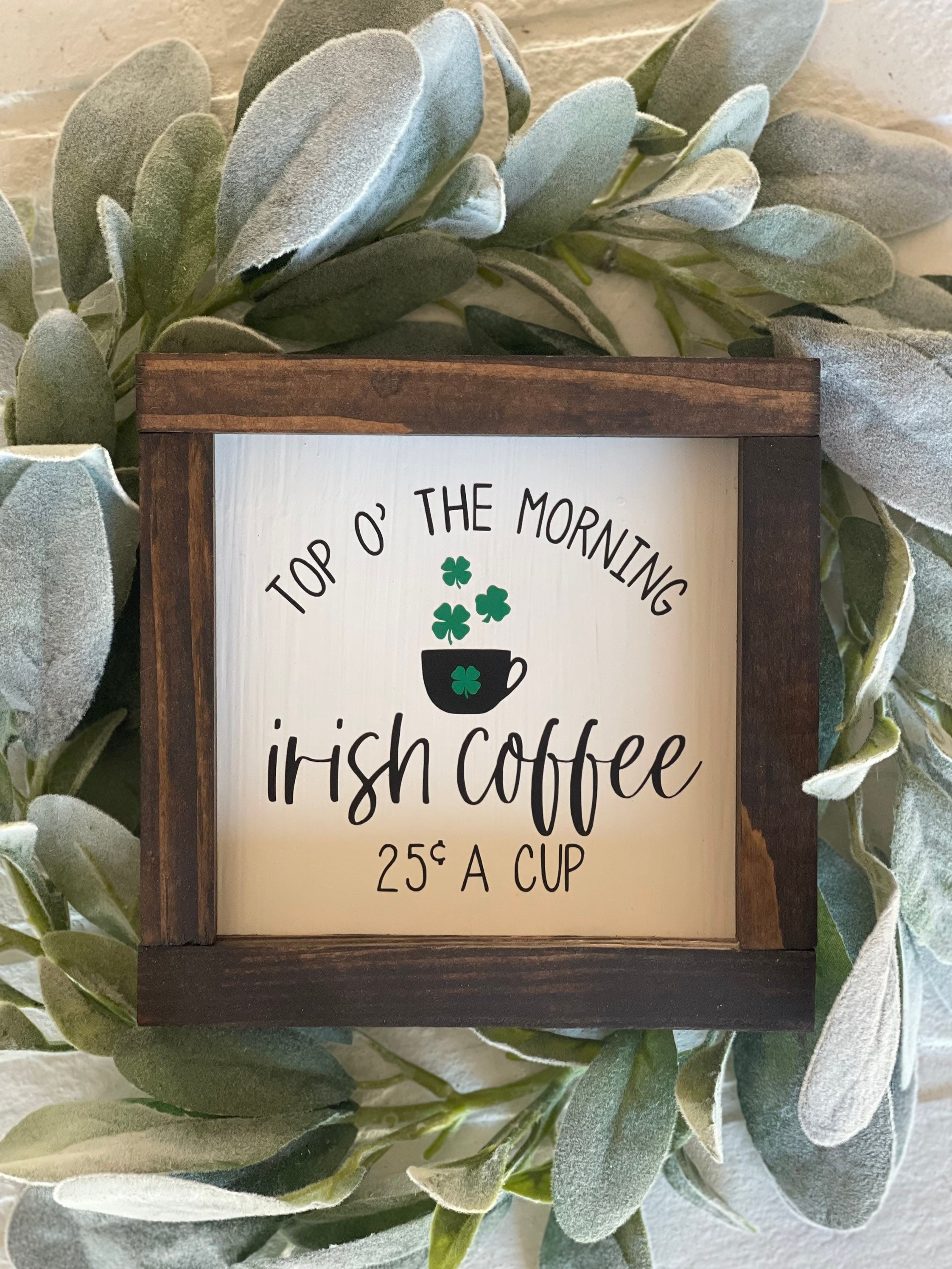 Top O' the Morning Farmhouse St. Patrick's Day Coffee Bar Tiered Tray ...