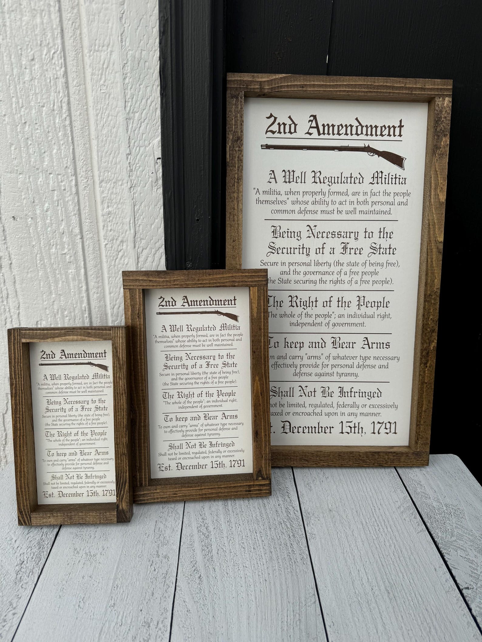 2nd Amendment Rustic Farmhouse Patriotic Wall Decor Sign - Etsy
