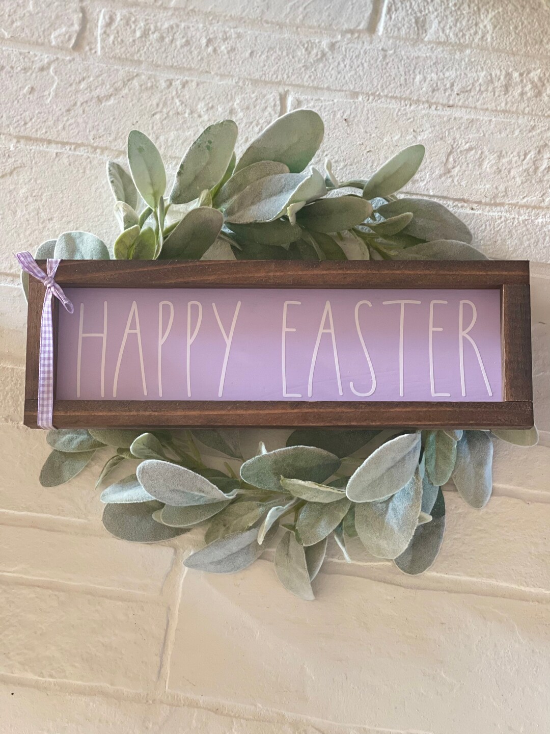 Happy Easter Farmhouse Light Purple Sign - Pale Purple Mantel Decor - Etsy