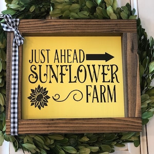 Yellow Sunflower Farmhouse Decor Sign- Fall, Spring, Summer Yellow ...