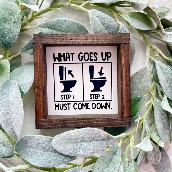 Lift the Toilet Seat Sign - Etsy