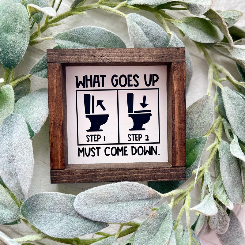 Lift the Toilet Seat Sign - Etsy