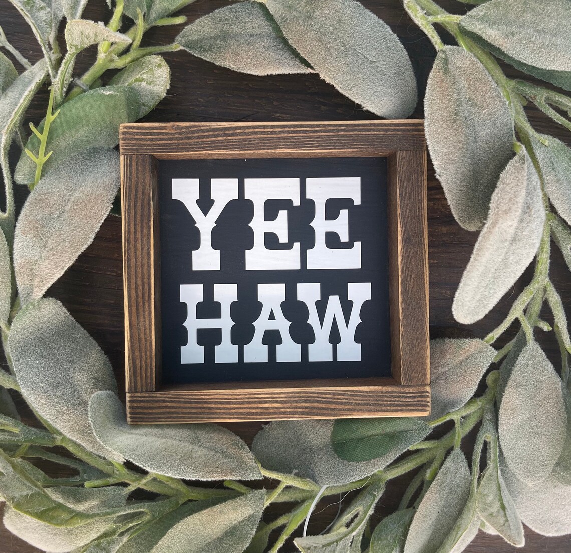 Yeehaw Western Cowboy Decor Sign Country Rustic - Etsy