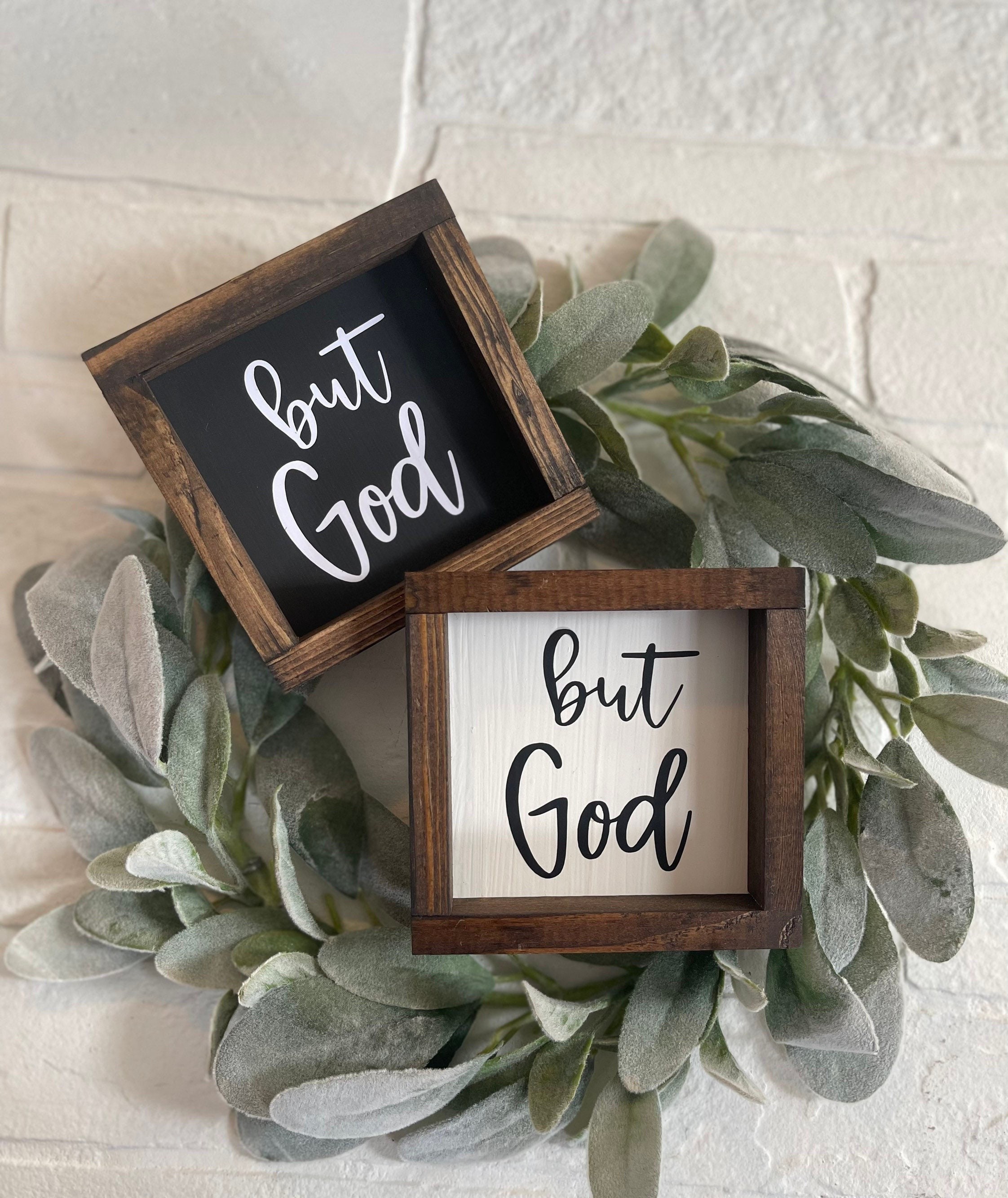But God Wooden Sign Christian Wall Decor - Etsy