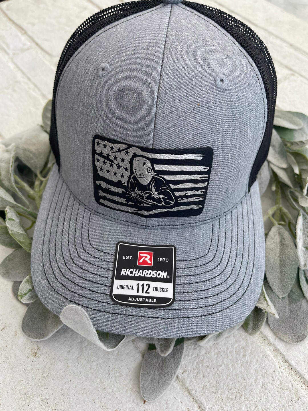 Welder Richardson 112 Snapback Trucker Hat - American Flag - Welder ...