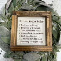 Welcome to Our Nightmare Sign, Halloween Horror Movie Characters Door ...