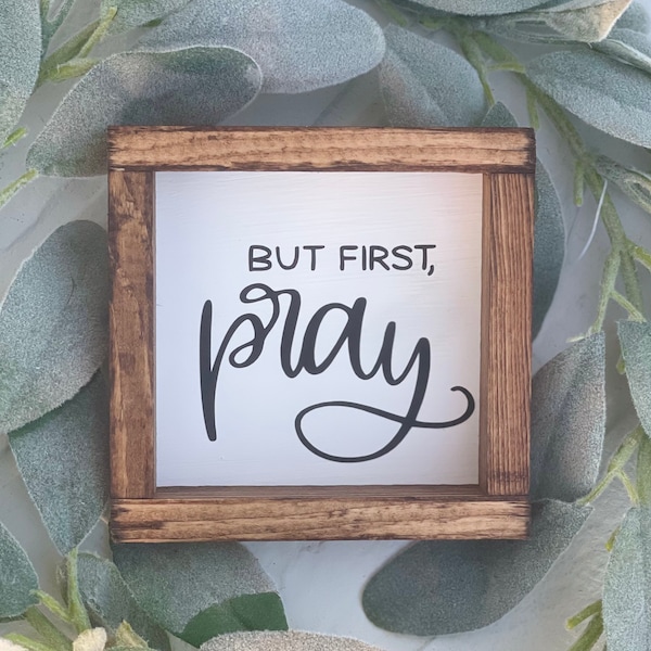 Pray Sign - Etsy