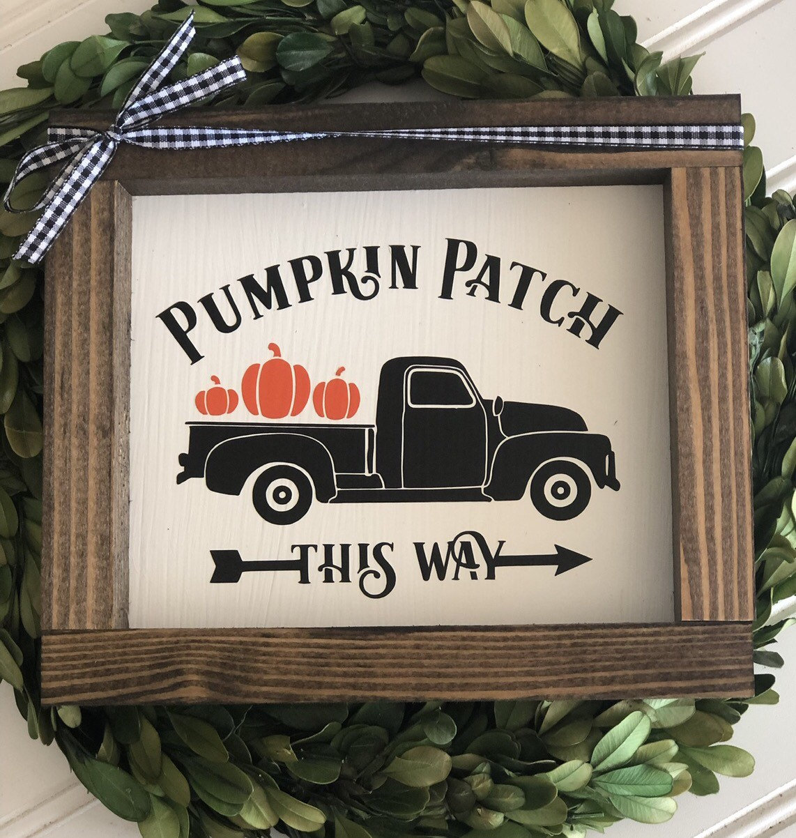 Pumpkin Patch This Way Fall Decor Sign, Vintage Pumpkin Truck Decor - Etsy