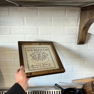 Sourdough Farmhouse Style Sign - Bread Baker Gift - Homestead Kitchen ...