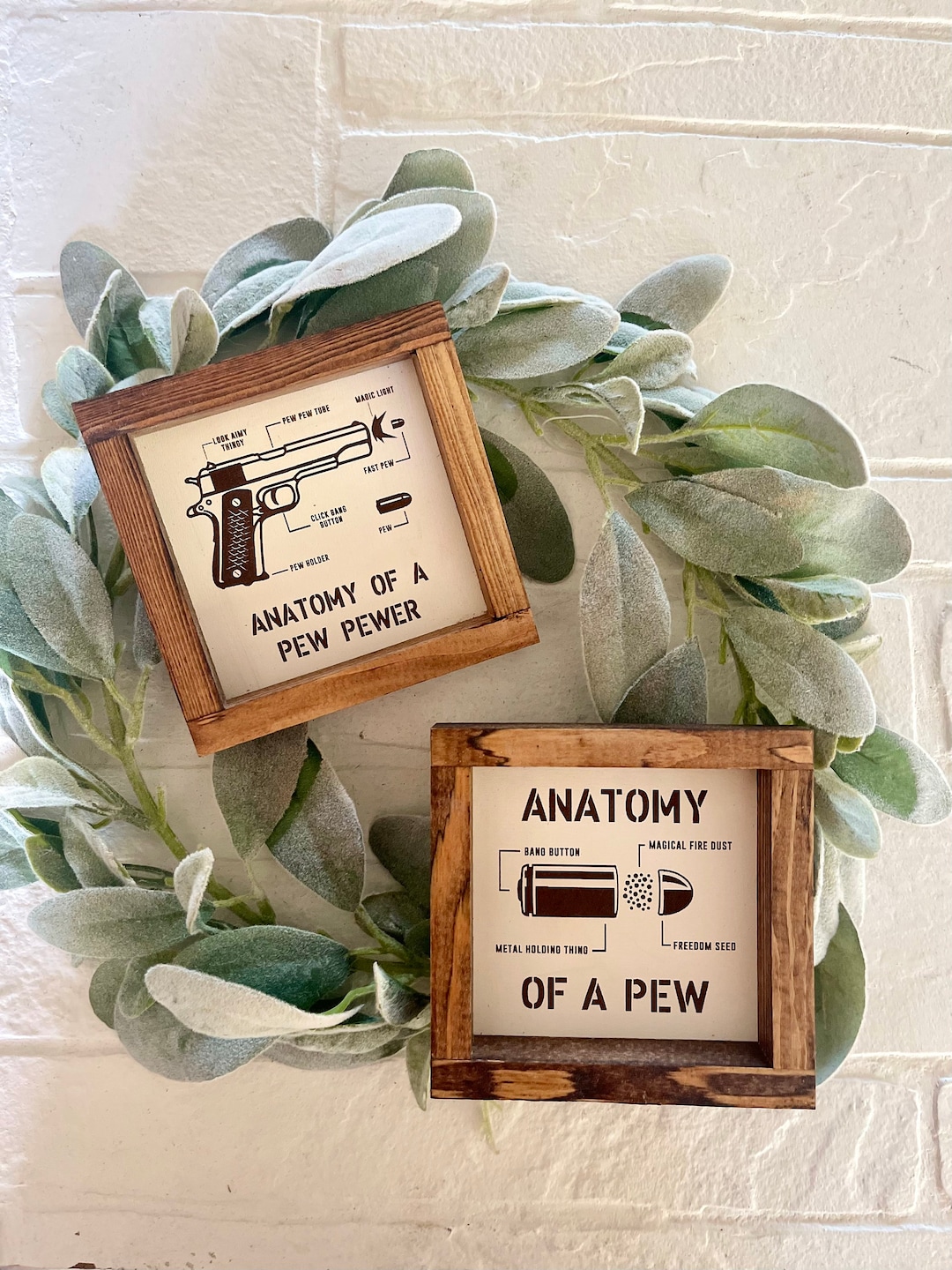 Anatomy of a Pew - Anatomy of a Pew Pewer Individual or Mini Sized Sign ...