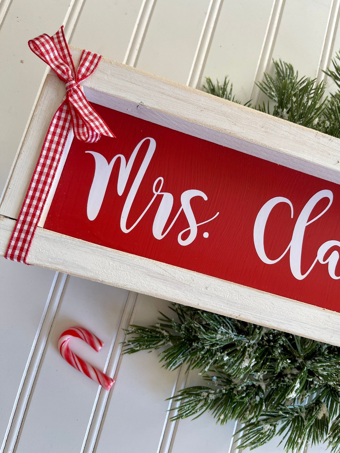 Mrs Claus Bakery Farmhouse Style Kitchen Christmas Sign | Etsy