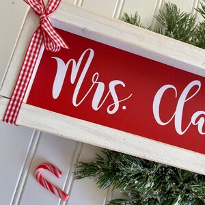Mrs Claus Bakery Farmhouse Style Kitchen Christmas Sign - Etsy