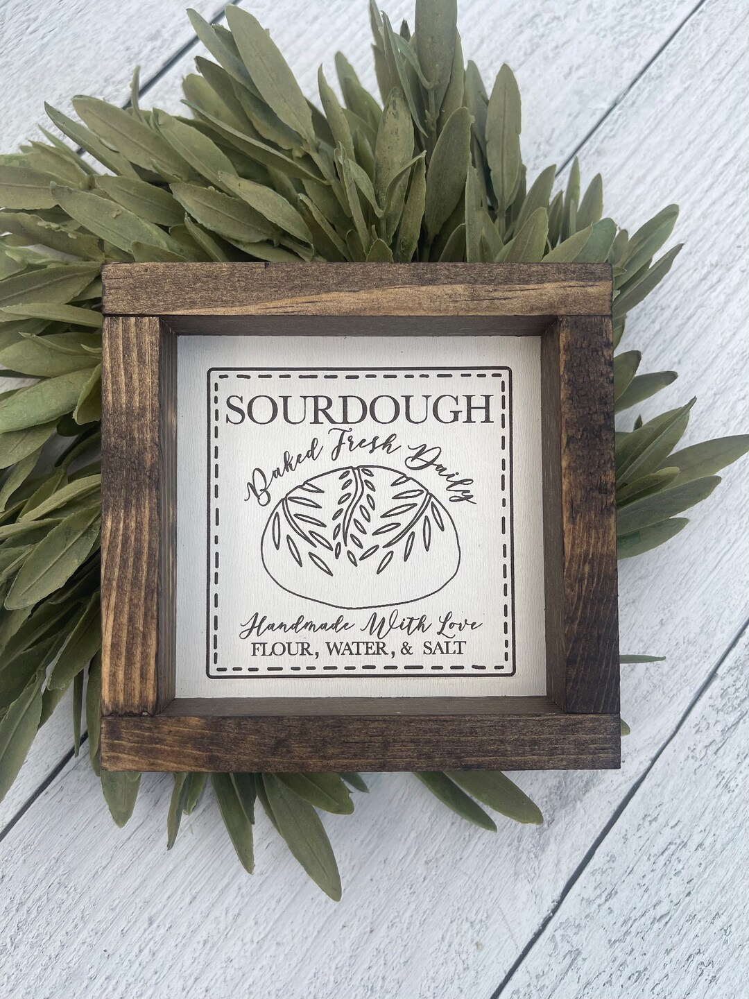 Sourdough Farmhouse Style Sign - Bread Baker Gift - Homestead Kitchen ...