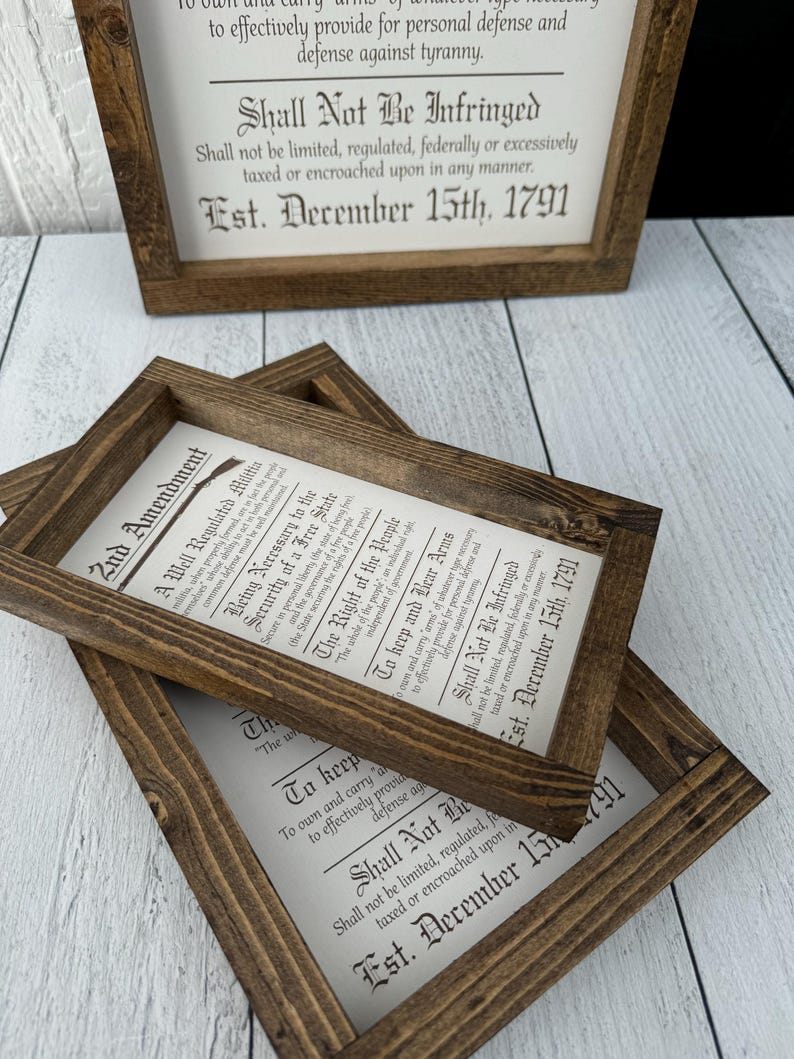 2nd Amendment Rustic Farmhouse Patriotic Wall Decor Sign - Etsy