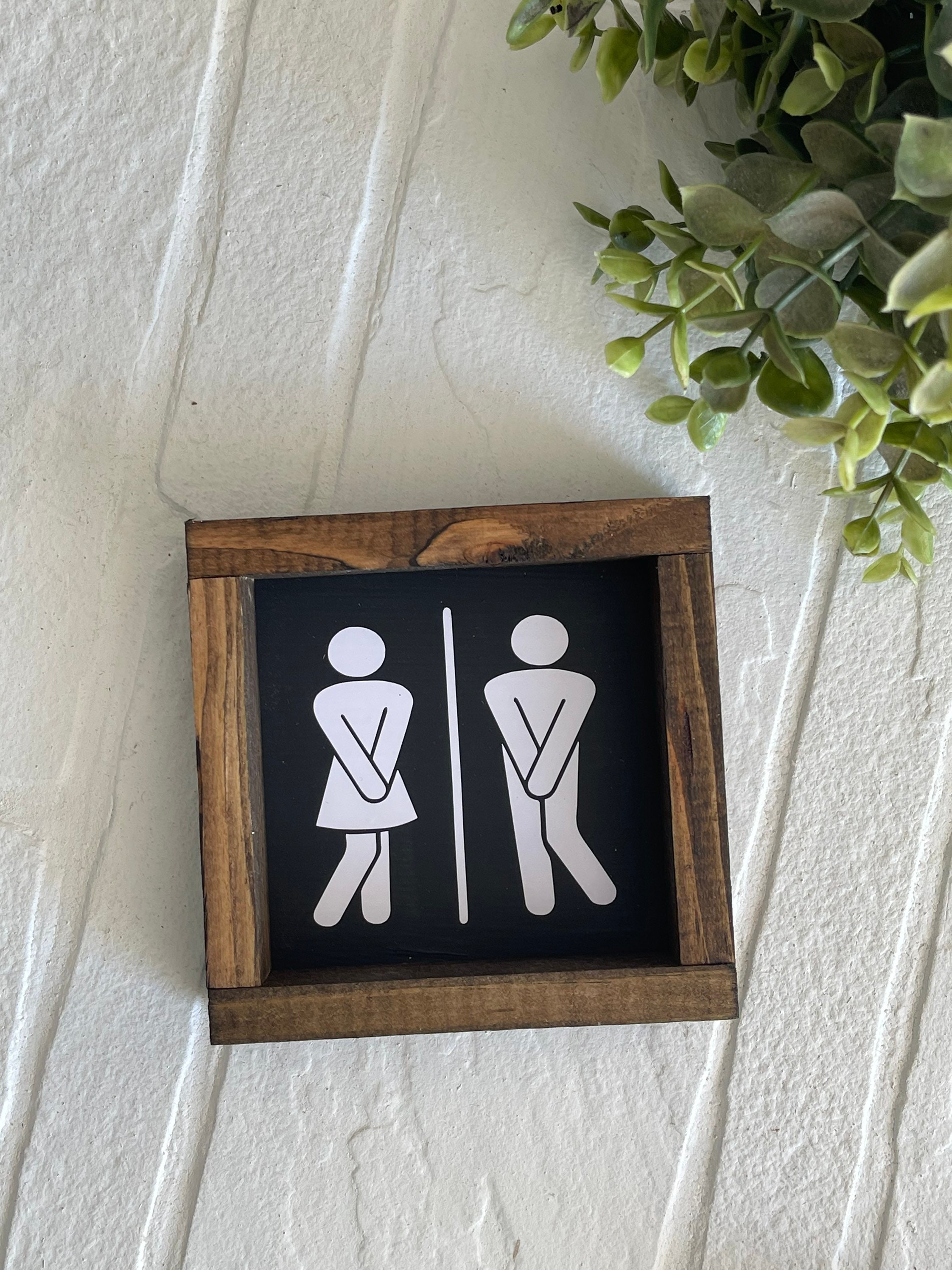 Potty Dance Farmhouse Cute Funny Kids Bathroom Decor Sign - Etsy