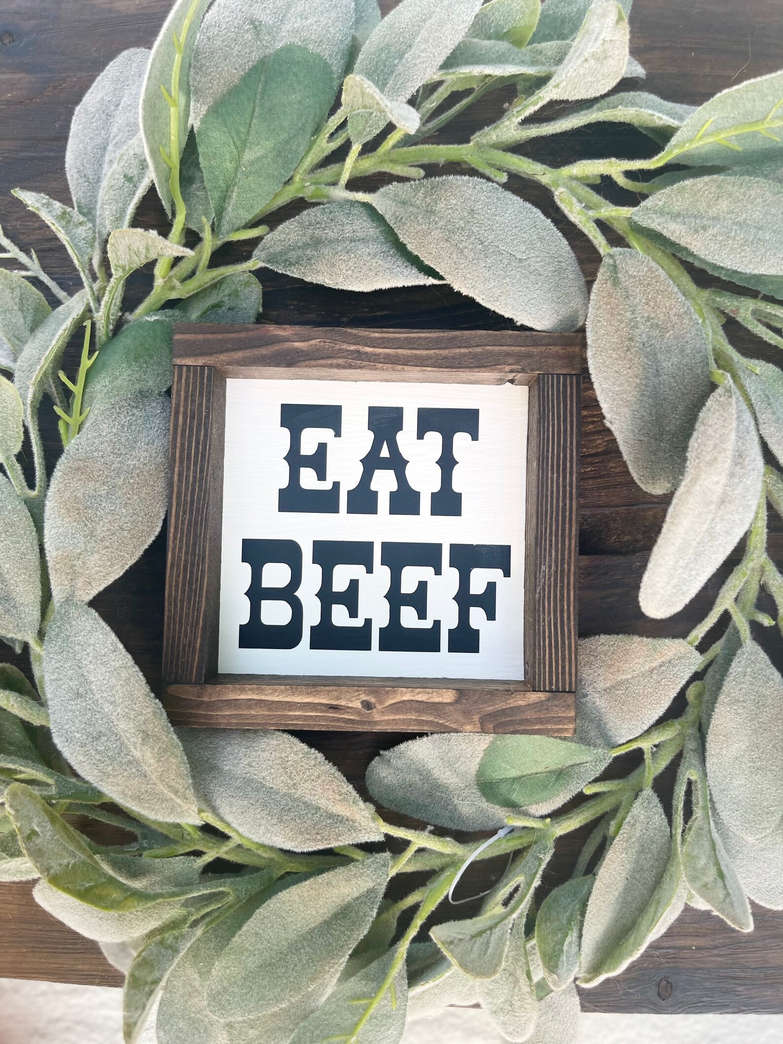 Eat Beef Western Sign Cowboy Kitchen Decor - Etsy