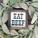 Eat Beef Western Sign - Cowboy Kitchen Decor - Etsy