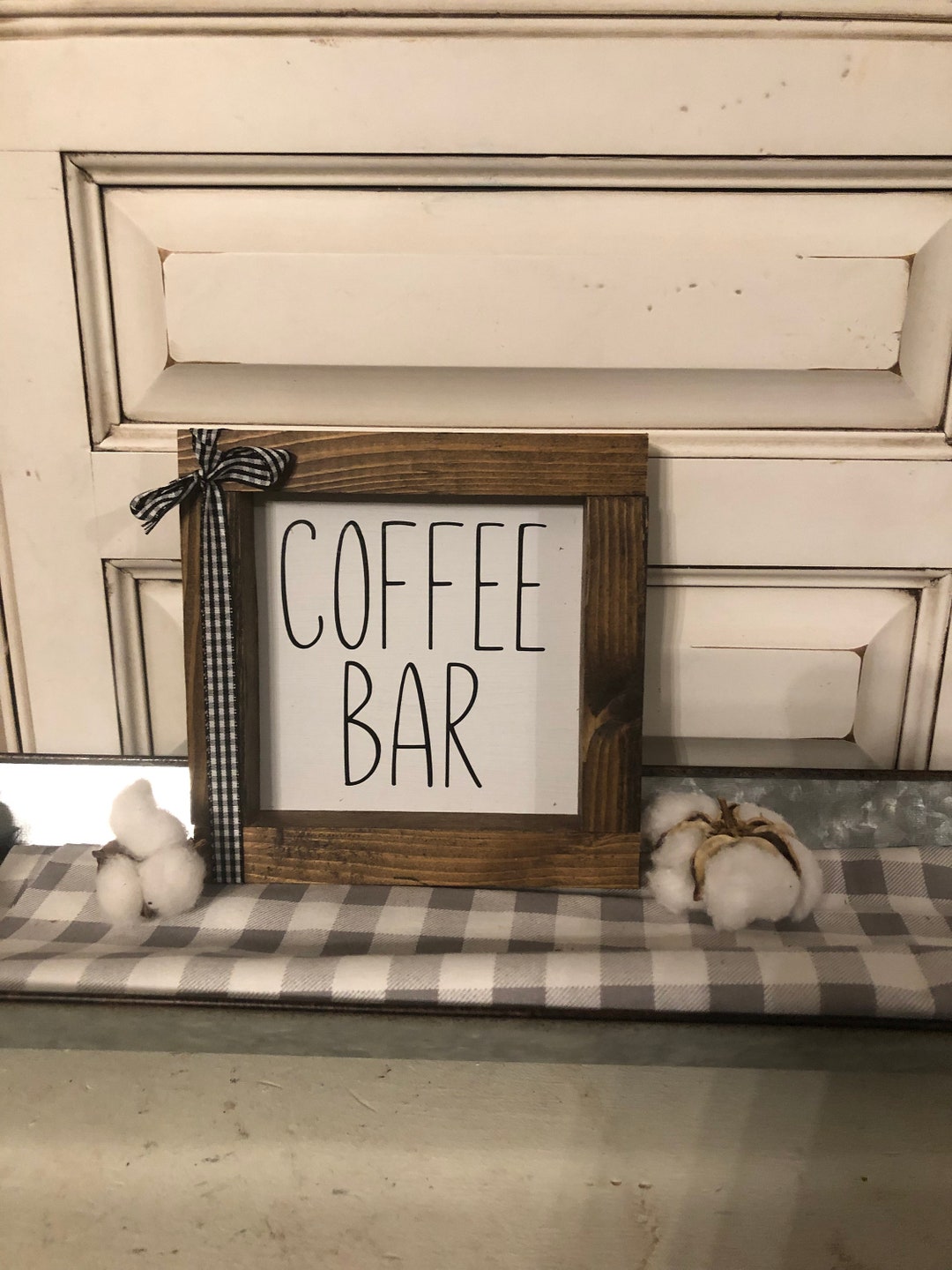 Coffee Bar Farmhouse Style Sign - Etsy