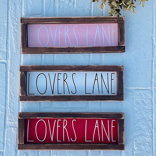 Lovers Lane Street Sign - Etsy