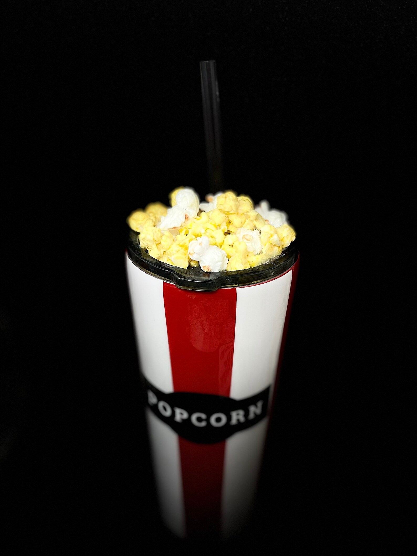 Popcorn tumbler fake popcorn topper faux popcorn bucket cup | Etsy