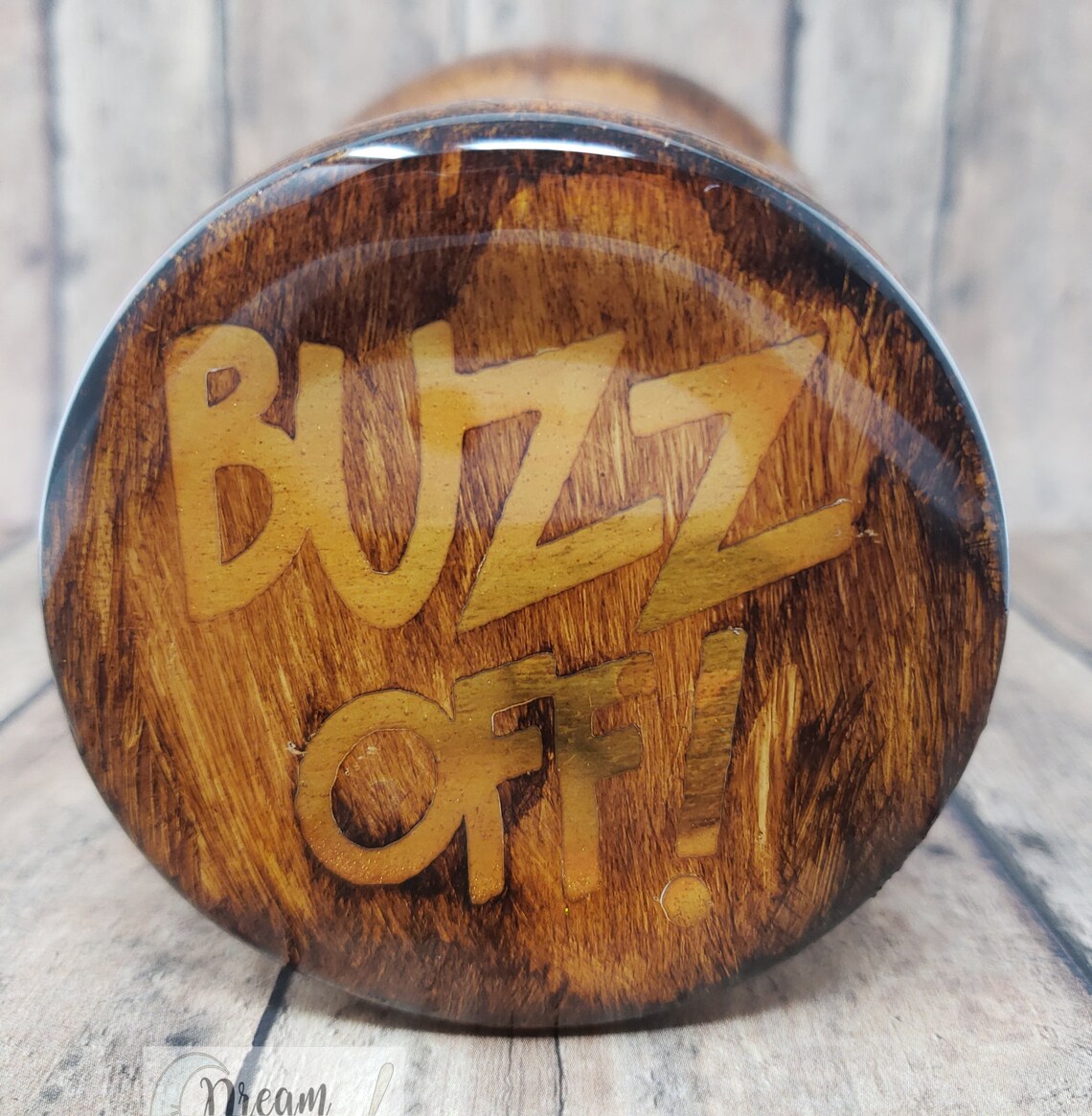 Woodgrain bee tumbler Honey Bee cup Beekeeper gift | Etsy
