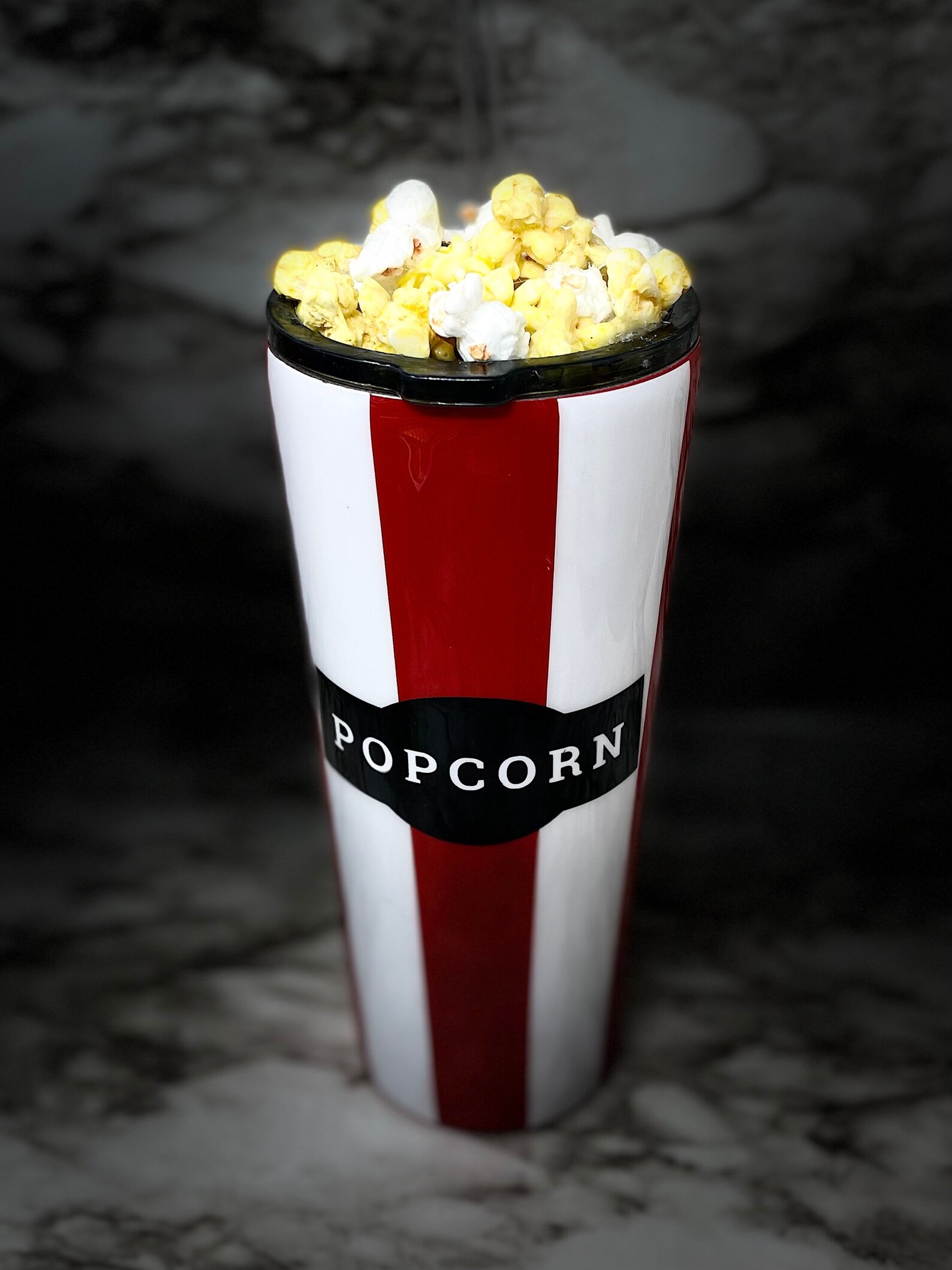 Popcorn tumbler fake popcorn topper faux popcorn bucket cup | Etsy