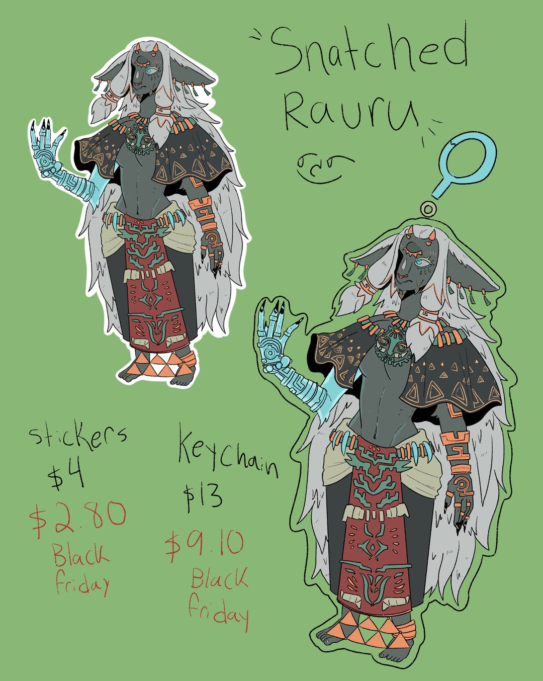 Snatched Rauru Sticker PRE-ORDER - Etsy