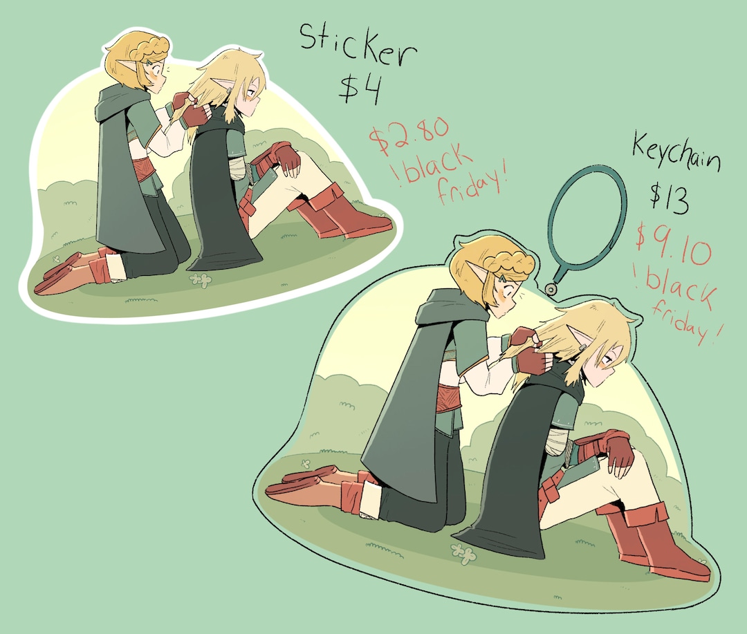 Zelink Totk Keychain Pre Order Etsy