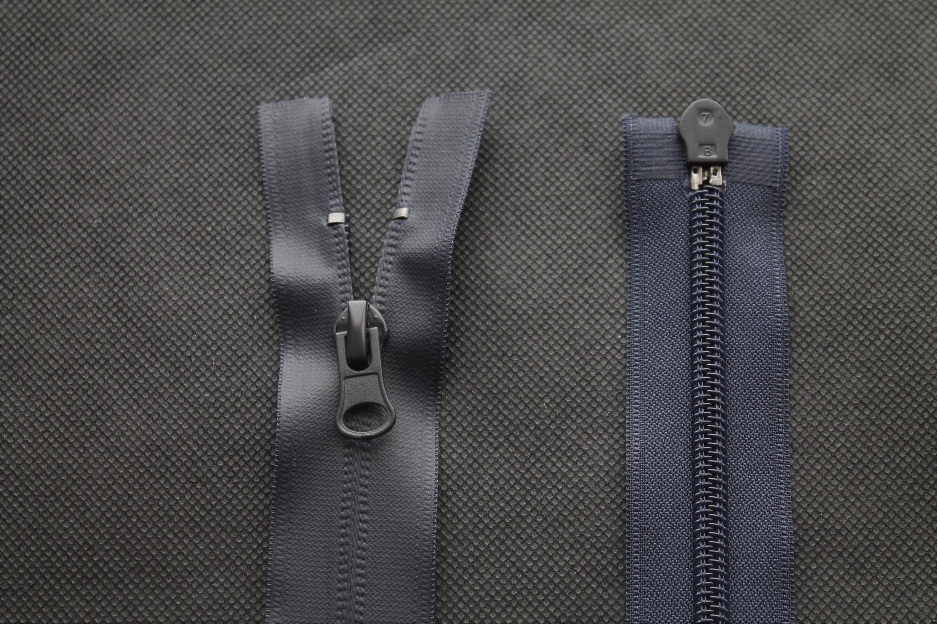 2-way Waterproof Zipper Water Resistant Separable 90cm Long Twisted ...