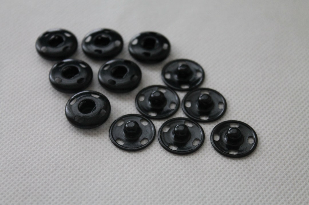 Press Fasteners 17 Mm Diameter for Sewing On, Brass, Rust-proof, Nickel ...