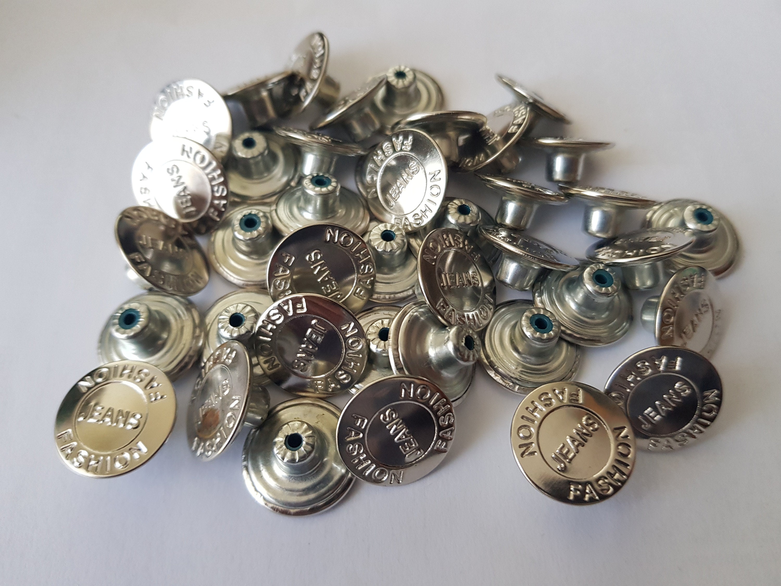 Botones para vaqueros Botones de 17 mm de diámetro, botones para ...
